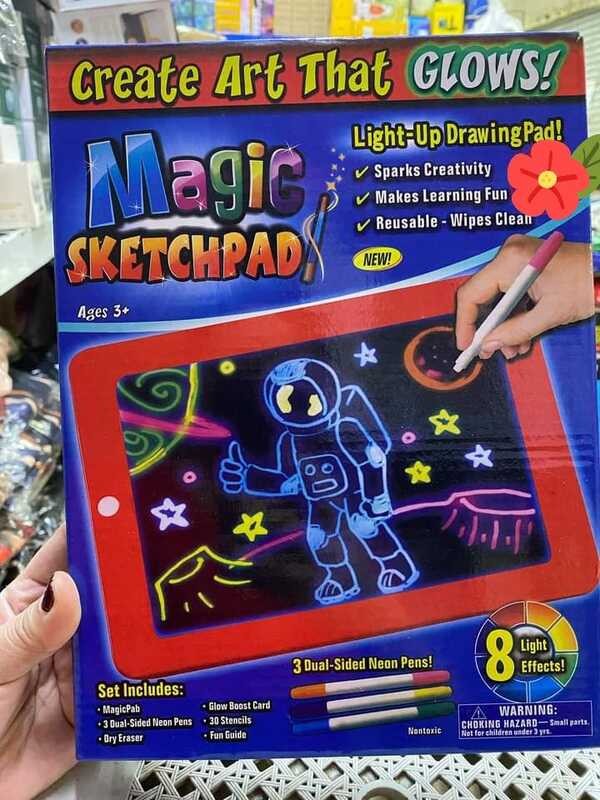 Magic Sketchpad Light Up Drawing Pad Create Art That Glows, Educational ...