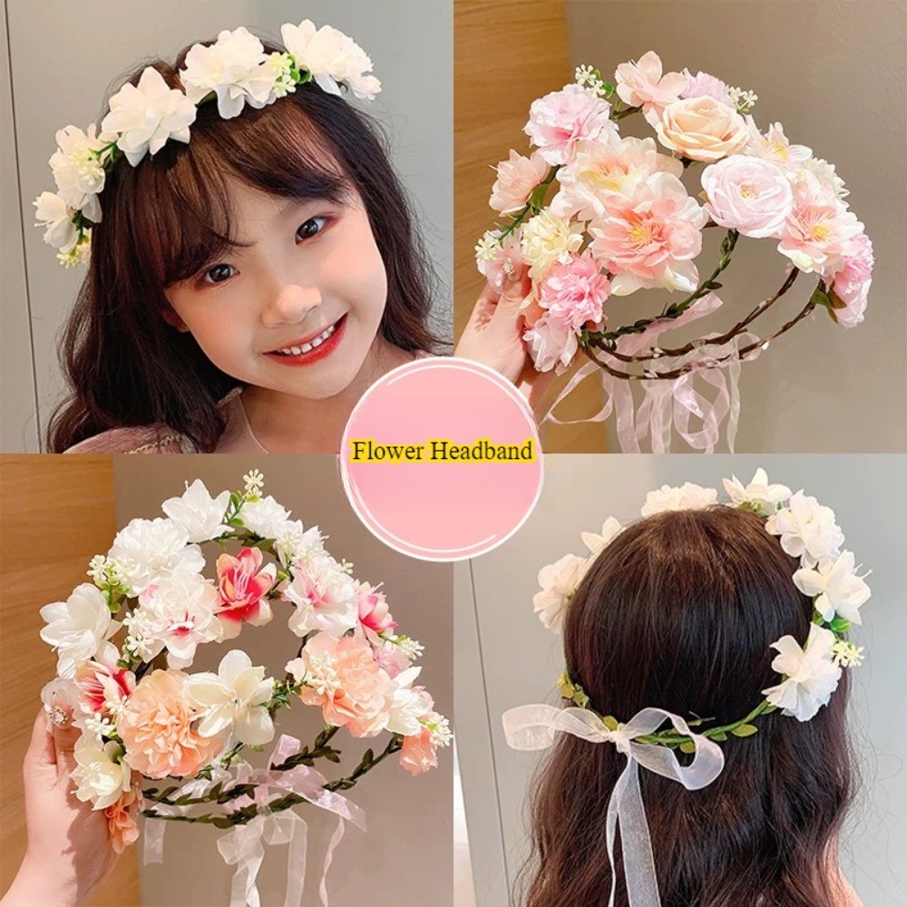 Flower Crowns Headband Fairy Girl Bride Bridesmaid Headpieces Wedding ...