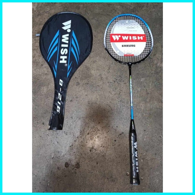 WISH B-216 STEELTEC BADMINTON RACKET | Shopee Philippines