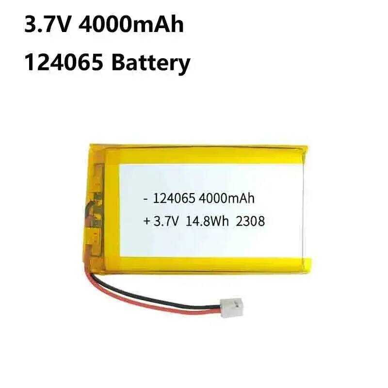 3.7V 124065 2B 4 4000Mah Polymer Lithium Battery 2.0Mm 2Pin Plug For ...