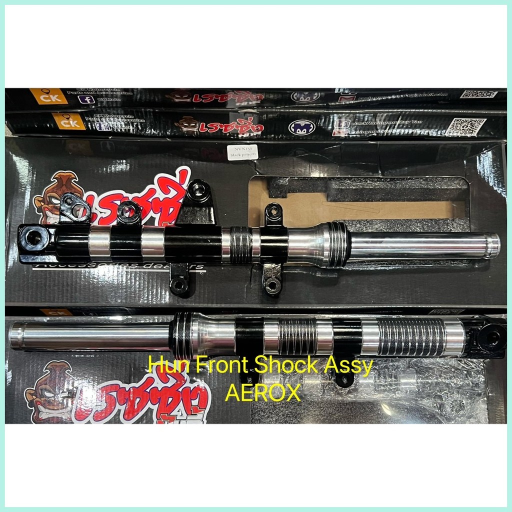 HUN RACING LIGHTEN FRONT SHOCK ASSEMBLY VERSION 2 CLICK / BEAT / MIO ...