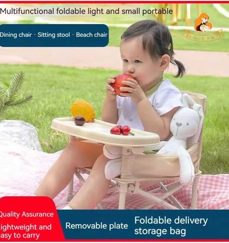 Mga bata nakatiklop ng pagkain portable sa labas piknik sanggol mataas na upuan | Shopee Philippines