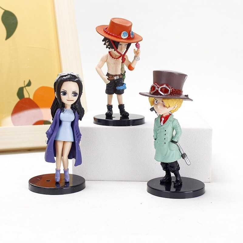 547 6Pcs/Set Anime One Piece Figure PVC Luffy New Action Collectible ...