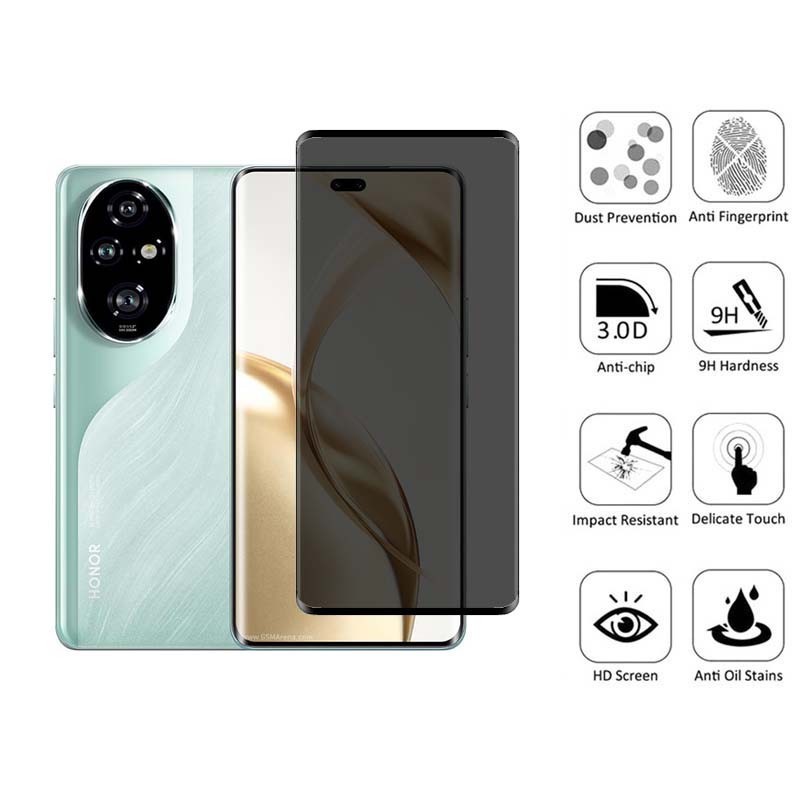 Anti-spy Glass for honor 200 Pro Privacy Protection Screen Protector ...