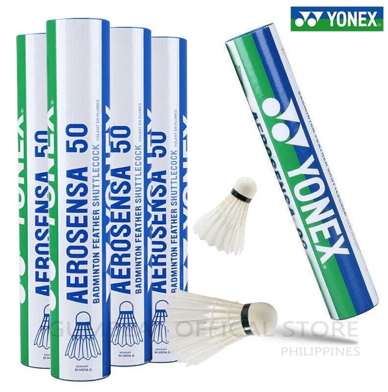2025 YONEX AEROSENSA 50 Badminton Feather Shuttle 1 Tube 12Pcs Orihinal ...