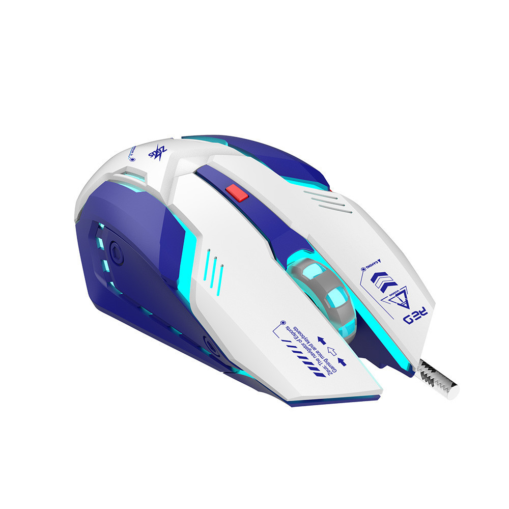 Zeus M-99 Mecha Style Gaming Mouse USB Wired Mechanical Feel Like Led ...