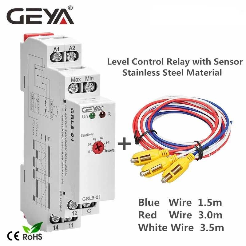 Grl8 GEYA Water Relay Gamit Ang Stainless Ac/Dc24v-240V Level Control ...