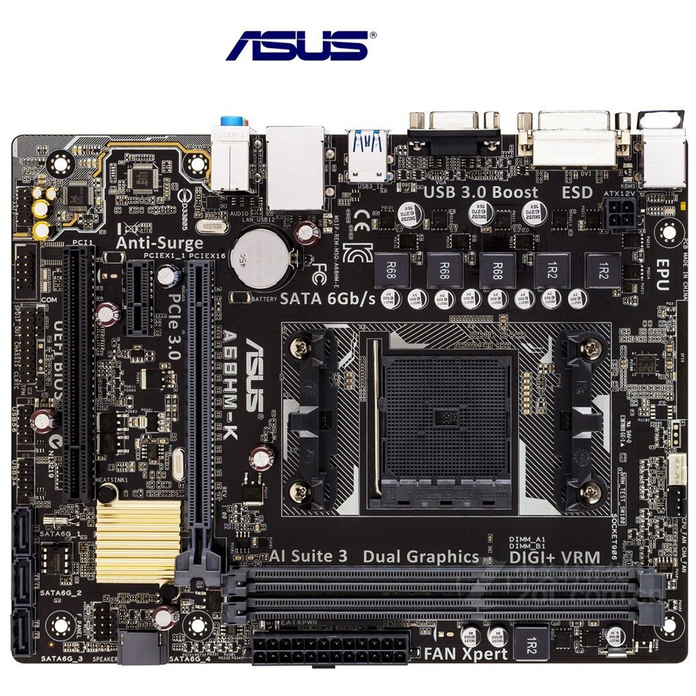ASUS A68HM-K/A68HM-E desktop motherboard for AMD FM2 / FM2 + DDR3 ...
