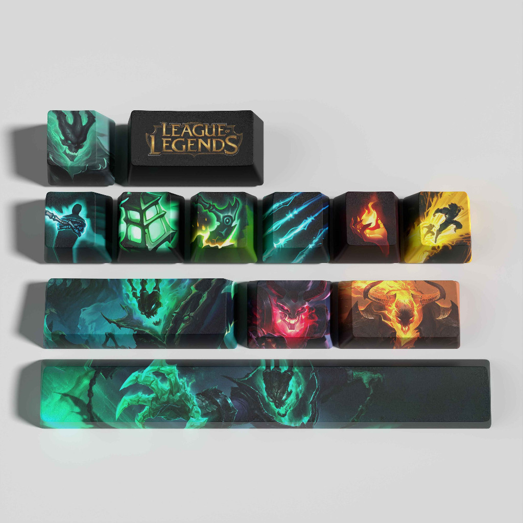 League of Legends Thresh Custom PBT dye 12 keys OEM Profile Mechanical ...
