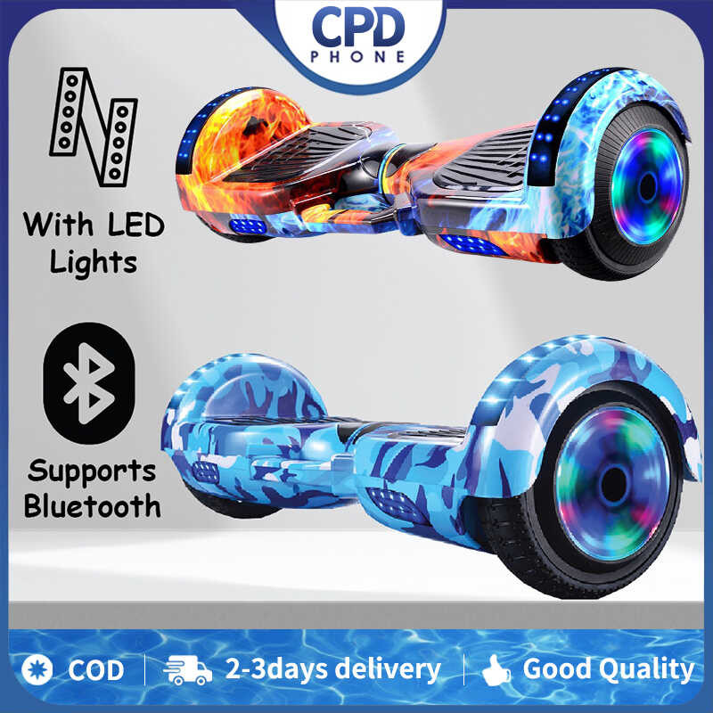 Cod】Skateboard \12304; Balance Board Hoverboard Electric Scooter 6.5 ...