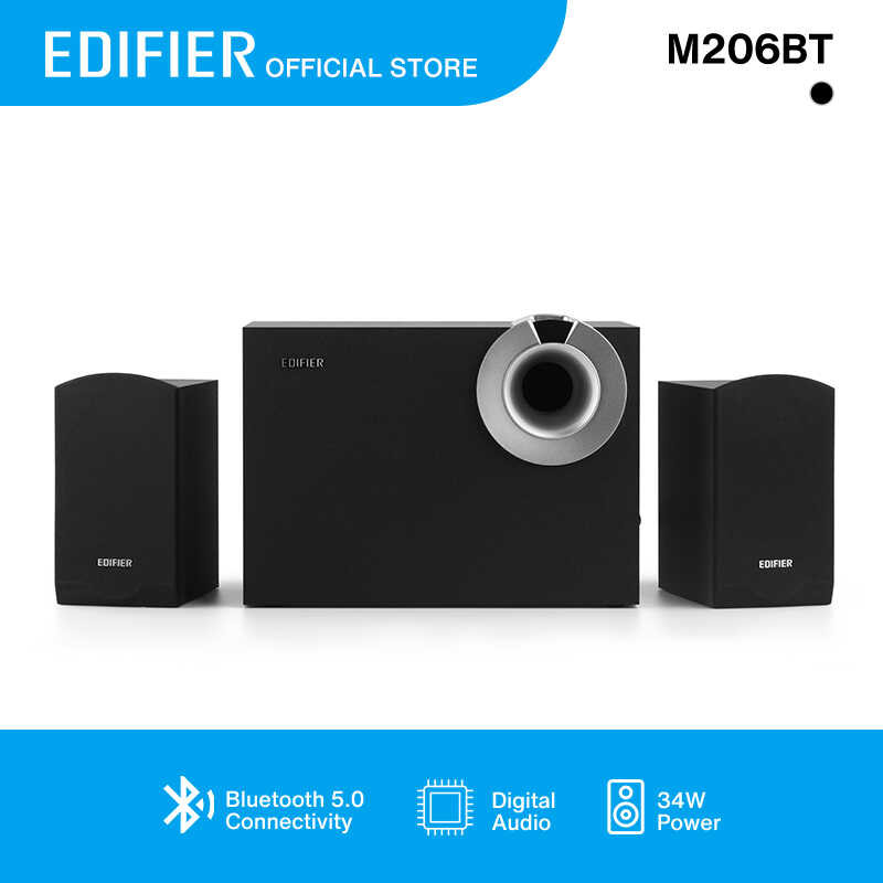Edifier COD M206Bt Bluetooth Audio Super Subwoofer 3D Surround Wooden ...