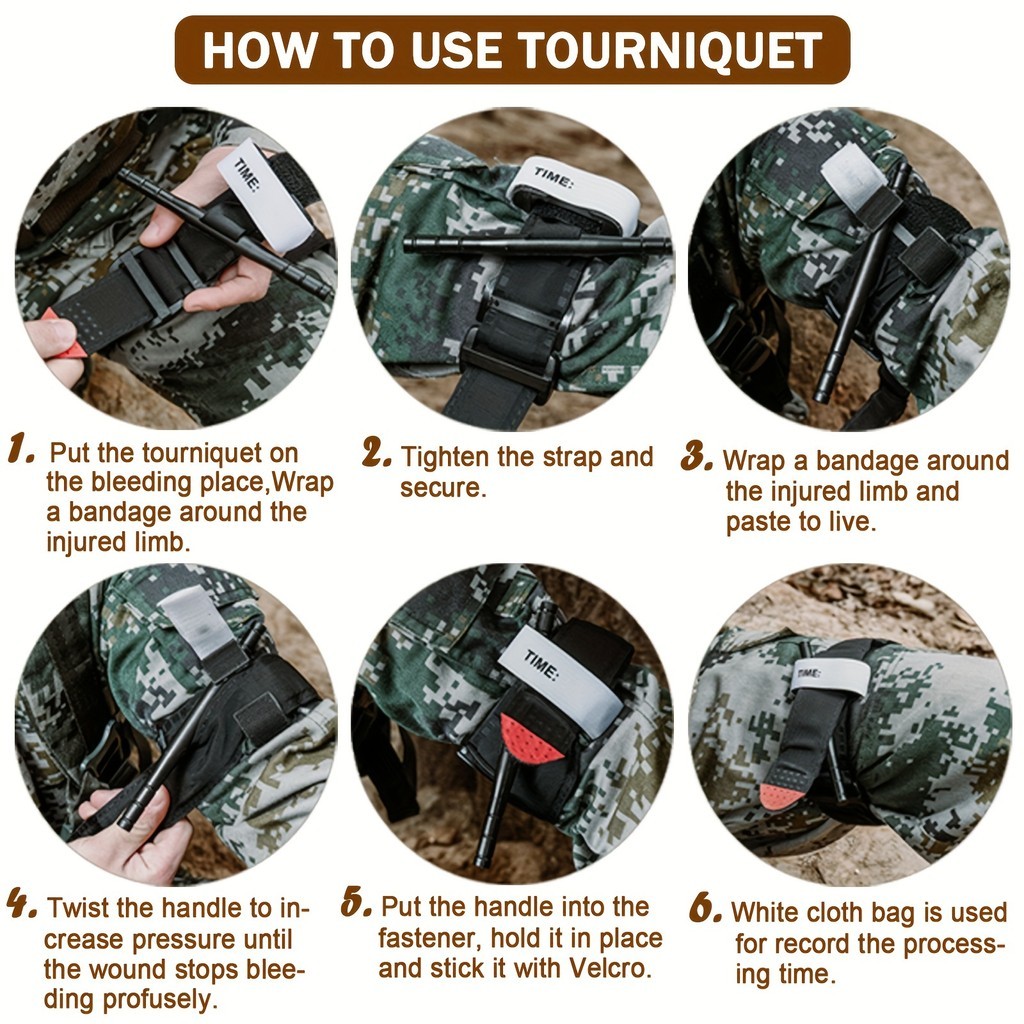 LUC Outdoor portable first aid tourniquet kit for home car camping and ...