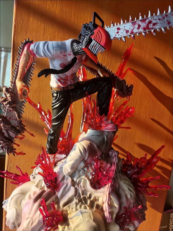 C7 29Cm Chainsaw Man Denji Figure Chainsawman Anime Figures Pvc Statue ...