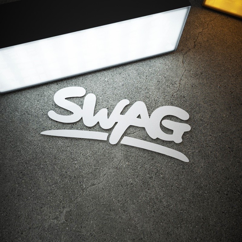 Reflective Car Stickers SWAG Hip Hop Stickers Motorcycle body ...
