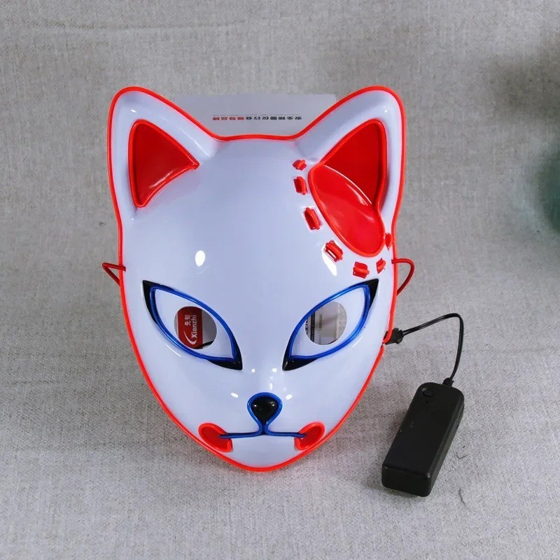 Japanese Anime Demon Fox Mask Cosplay Sabito Makomo Tanjiro Thicken ...