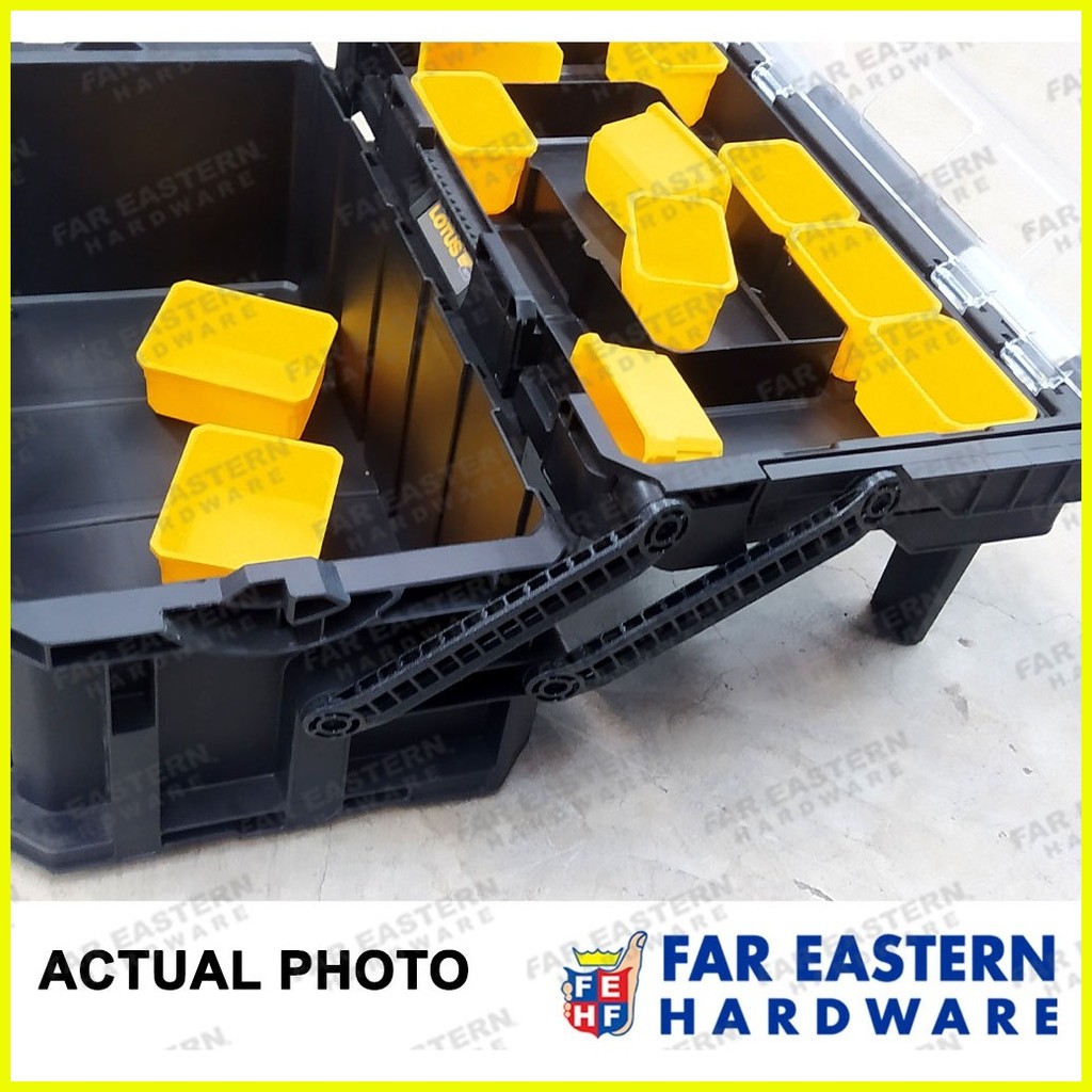 LOTUS X-CONNECT Cantilever Tool Box Organizer Storage Toolbox LTXC37GCT ...