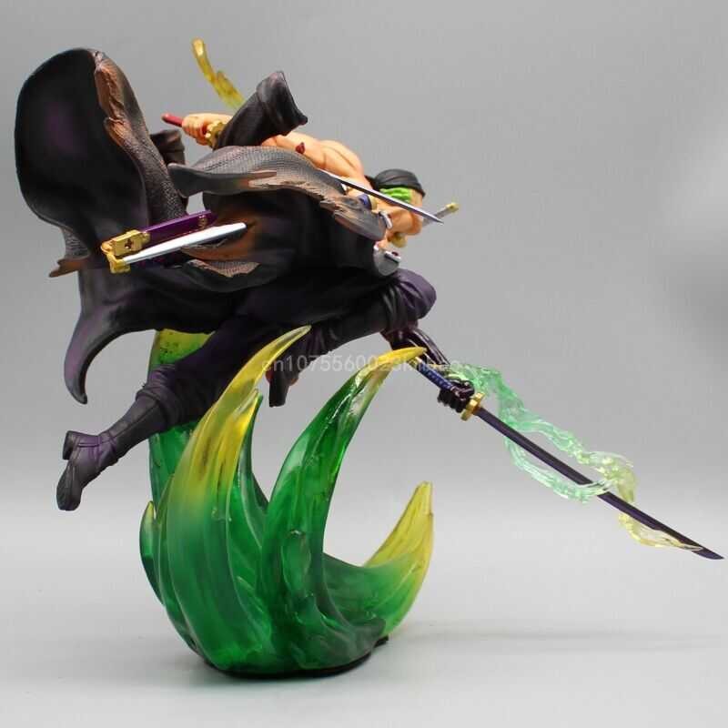 Figure Roronoa One Piece Anime Figures 24Cm Pvc Zoro Model With Light ...