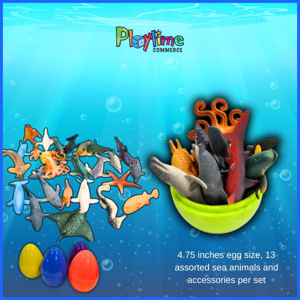 → Under The Sea Surprise Egg 13 Sea Animals Inside Science Toys Easter ...