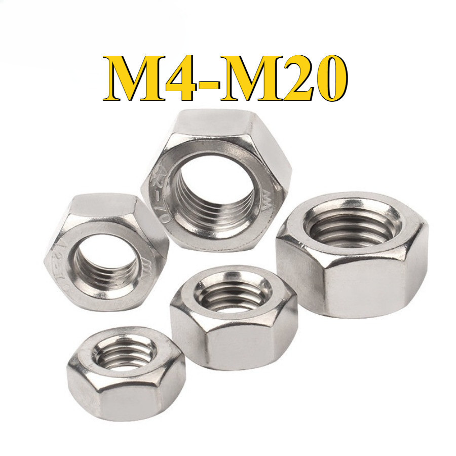 304 Stainless Steel Reverse Thread Left-hand Reverse Thread Hex Nut M4 ...