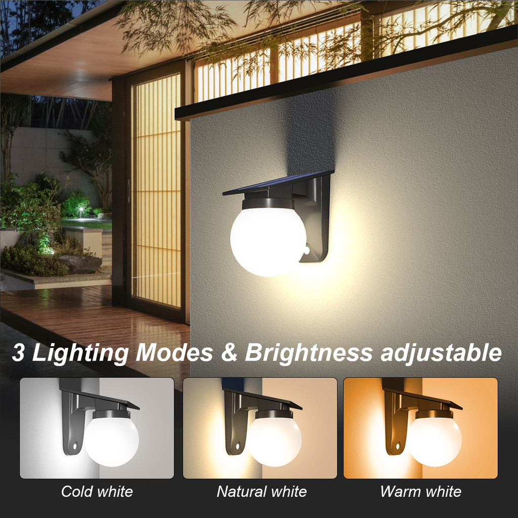 New Solar wall lamp outdoor waterproof courtyard landscape garden lamp ...