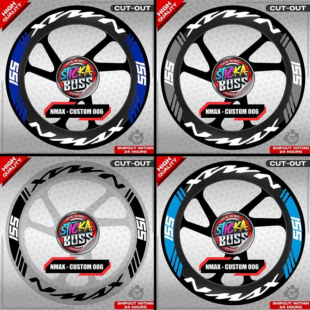 NMAX 155 MAG STICKER SET ( 2 MAGS ) - CUSTOM 006 | VINYL WATERPROOF CUT ...