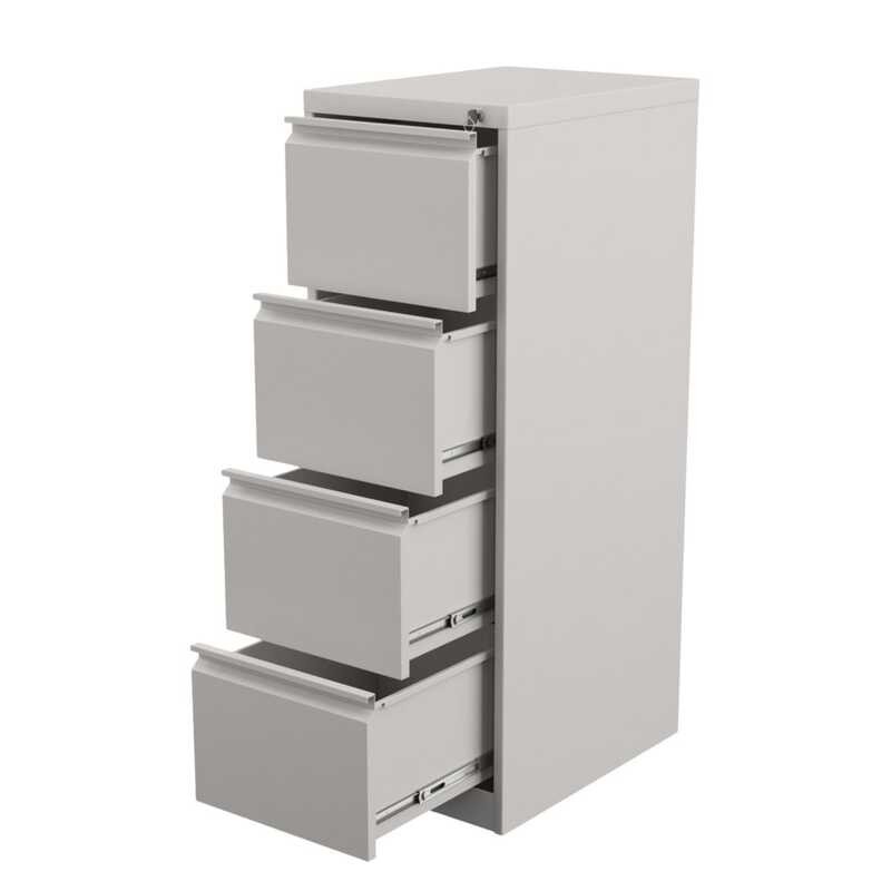 Furniture Buddy Four 4 Drawer Commercial Grade Vertical File Steel ...