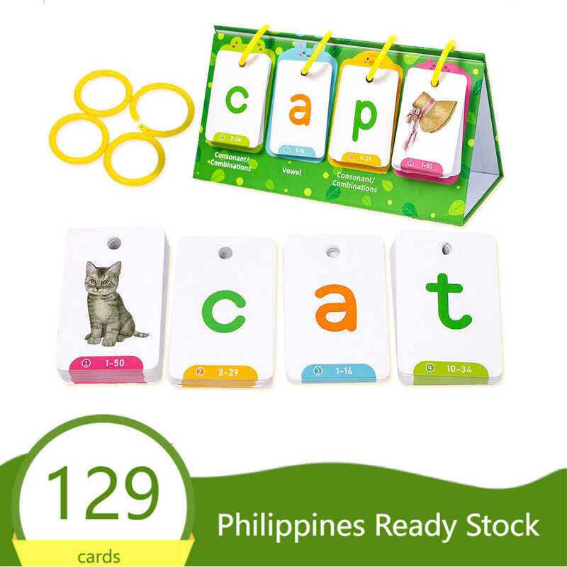 129Pcs Phonics Flashcards Desktop Calendar Sight Words Visuals Flash ...