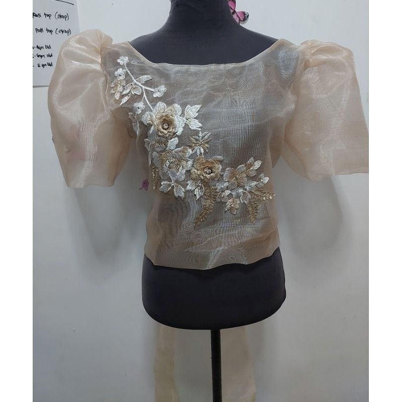 Kimona with lace (ModernFilipiniana) | Shopee Philippines
