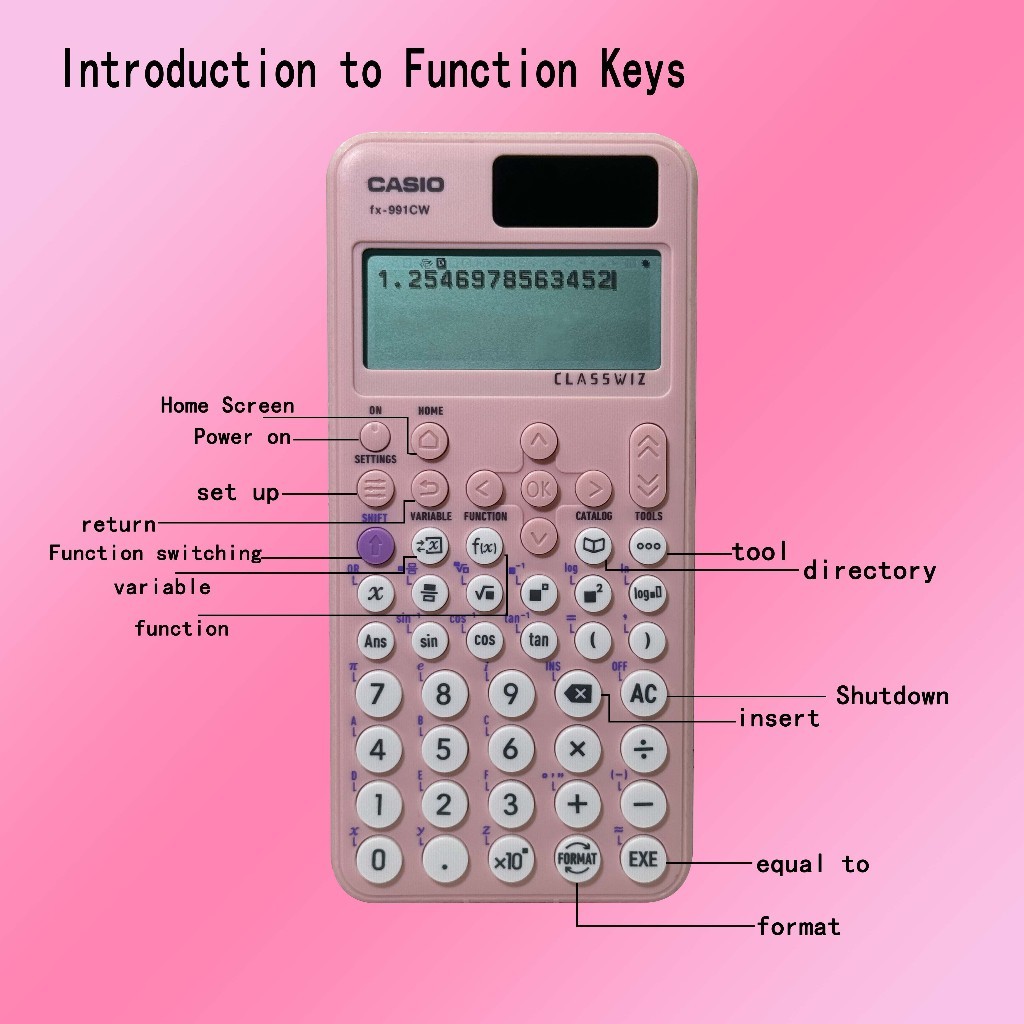 【New】2024 Original Scientific Calculator CASIO Fx-991CW Solar portable ...