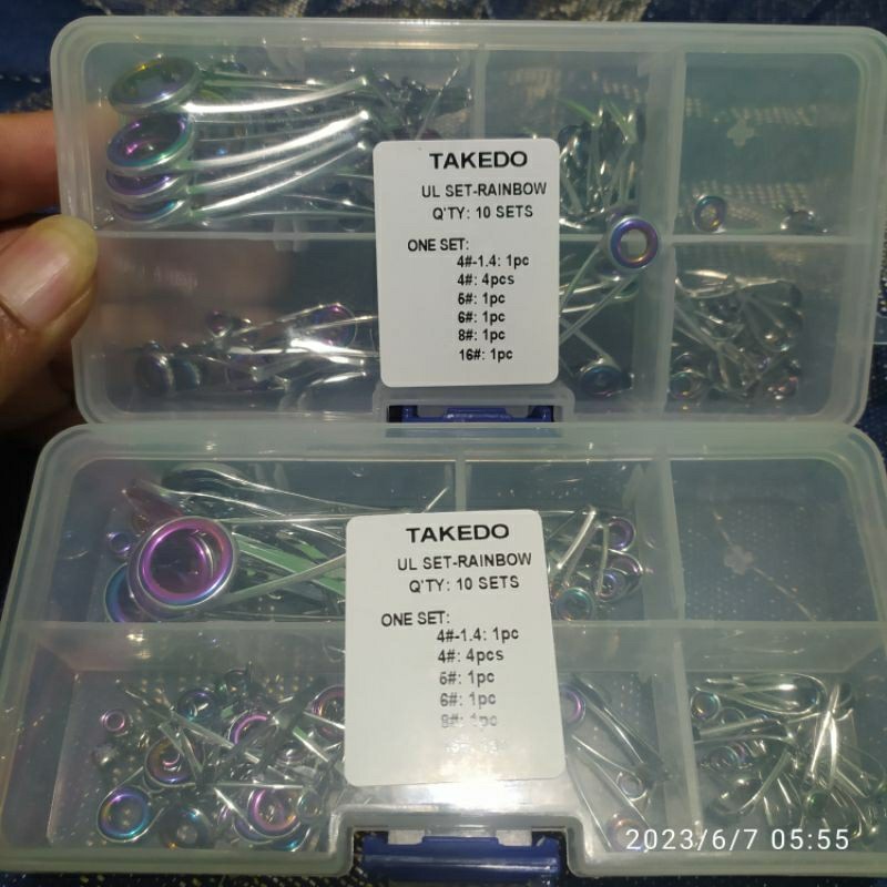 Ring GUIDE TAKEDO SPINING LIGHT, SPINING UL, CASTING UL SET UL RAINBO ...