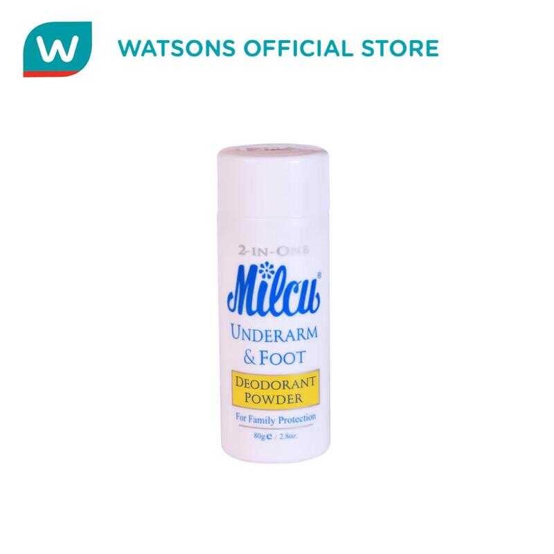 MILCU Underarm & Foot Deodorant Powder 80G | Shopee Philippines