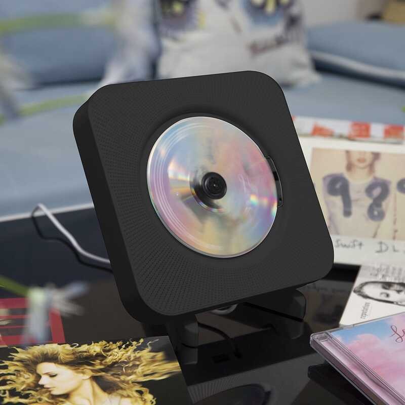 Bluetooth Wall-Mounted DVD Portable Repeat Walkman Vinyl Album CD ...