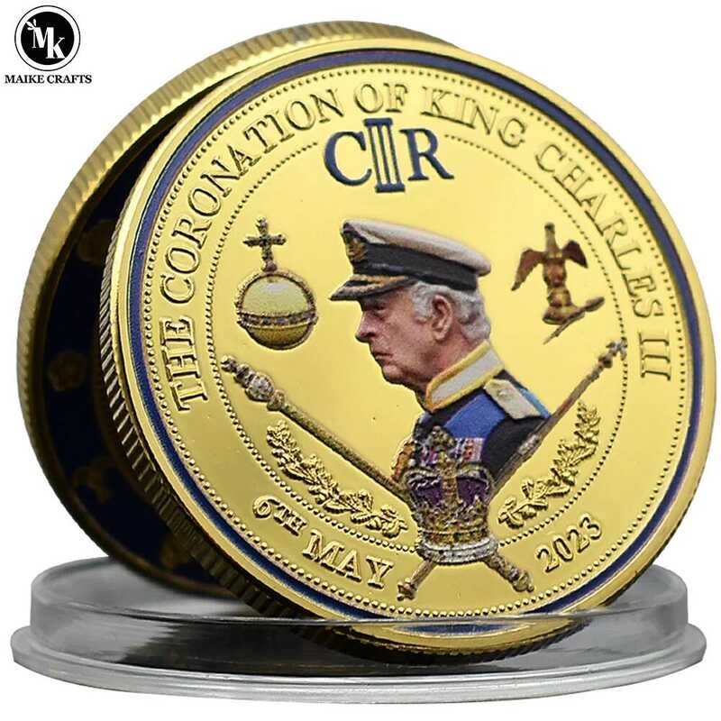 British COD Gold The Coronation Of King Charles III Commemorative Coin ...