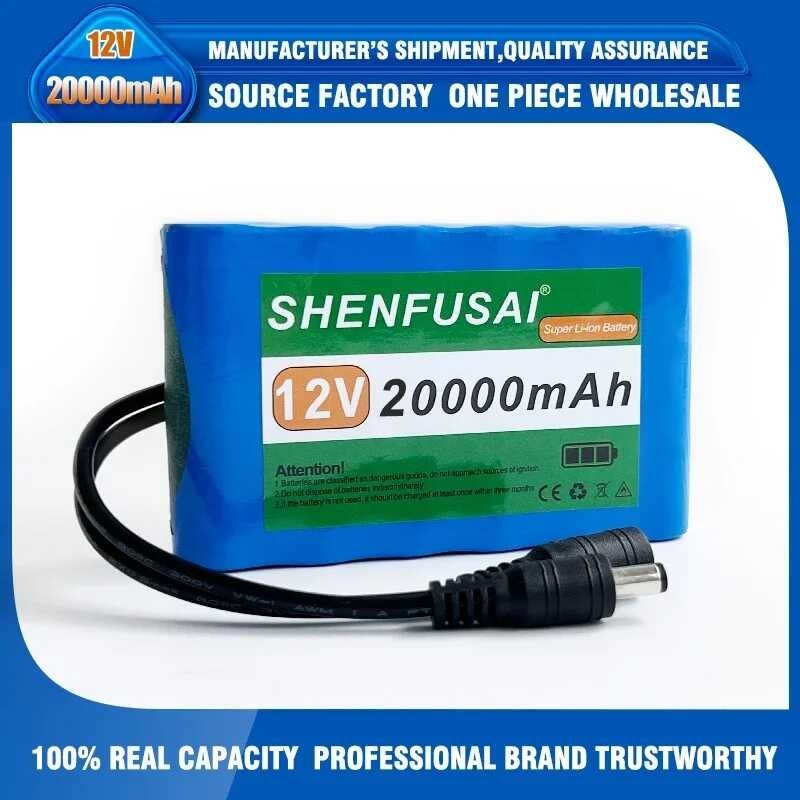 3S2p 50000Mah Original Lithium-Ion 18650 12V, Rechargeable Cctv, Camera ...