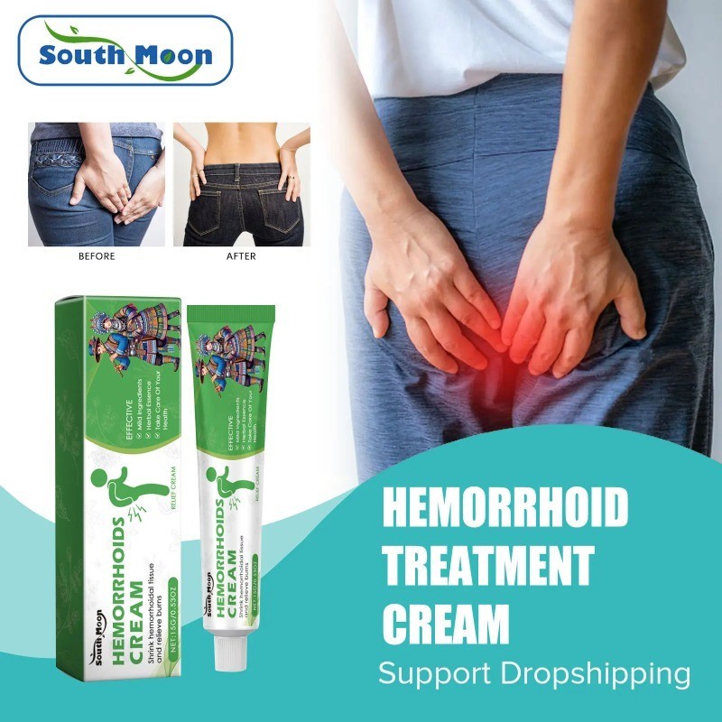 South Moon Hemorrhoids Removal Cream Anal Fissure Swell Bleed Treatment Internal External ...