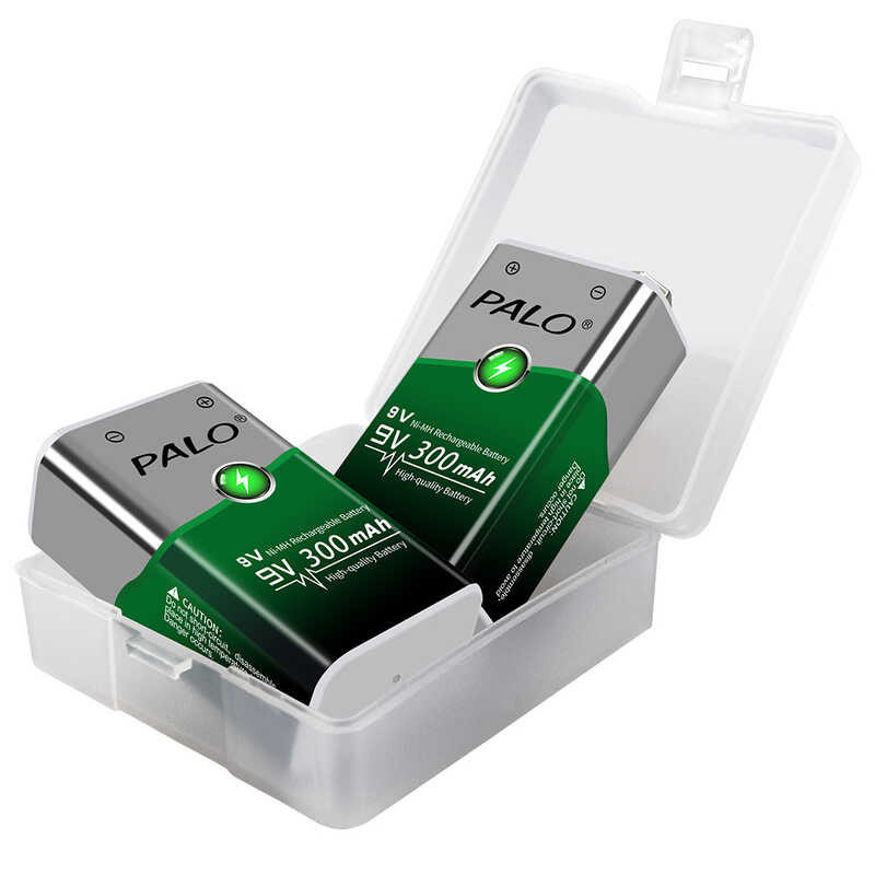 PALO Rechargeable Battery Ni-Mh 6F22 Battery+Smart Charger 1.2V AAA ... PALO Rechargeable Battery Ni-Mh 6F22 Battery+Smart Charger 1.2V AAA ...