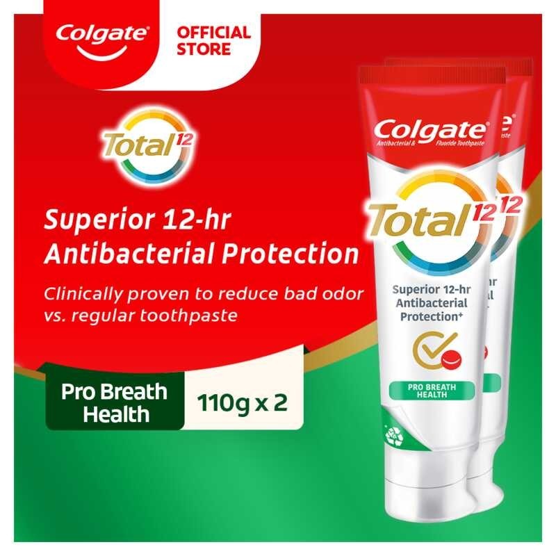 COD 2024 Colgate Total Pro-Breath Health Multi-Antibacterial Toothpaste ...