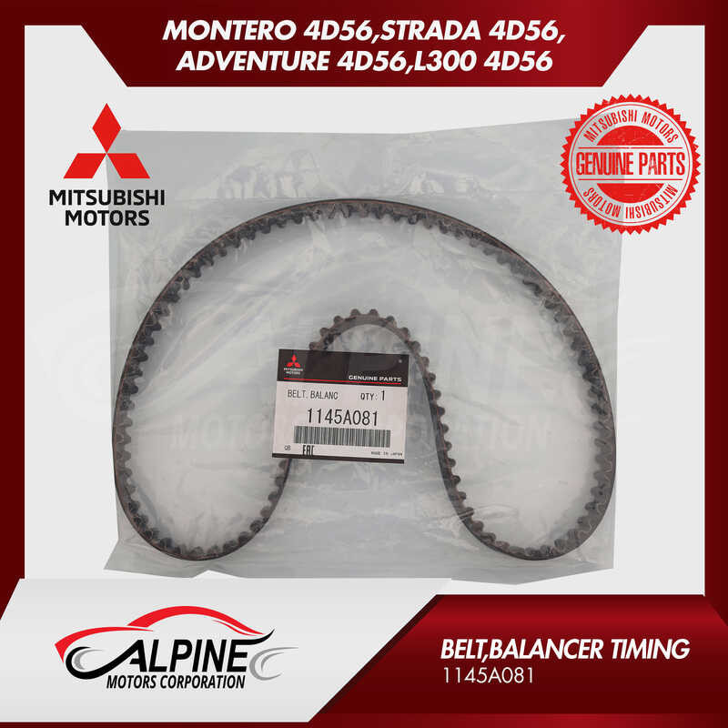 Genuine Mitsubishi Parts: Belt,Balancer TIMING PARA 4D56 ENGINE ...