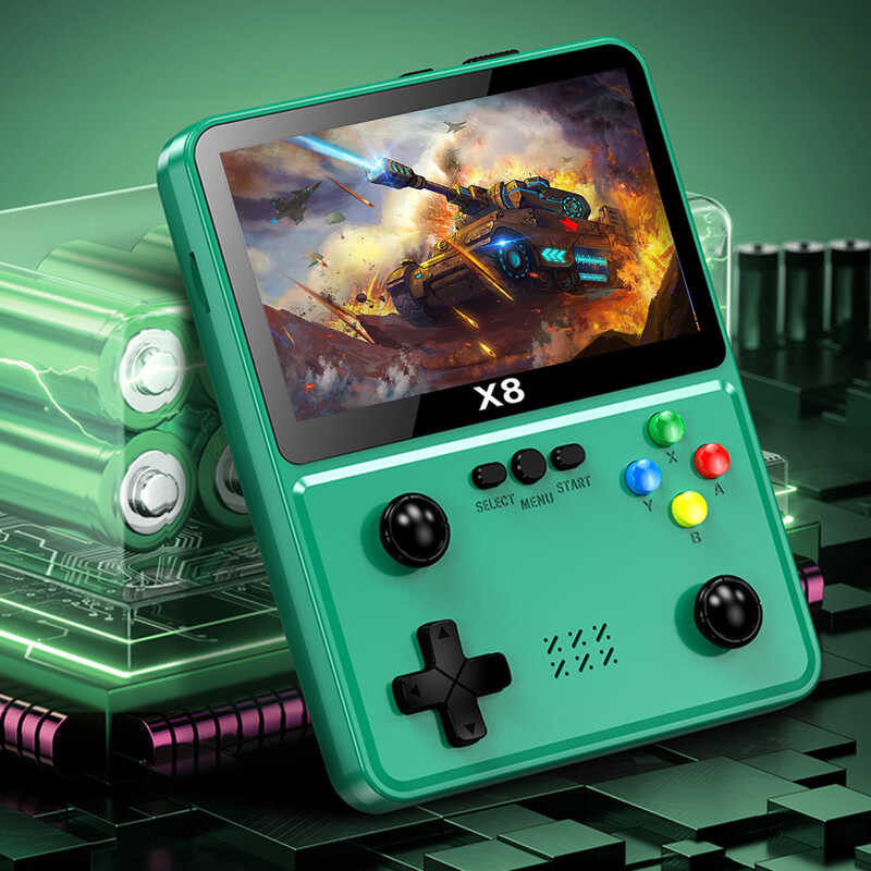 4 Inch Φ IPS Screen Retro 10 Simulator Handheld Game Station Console ...