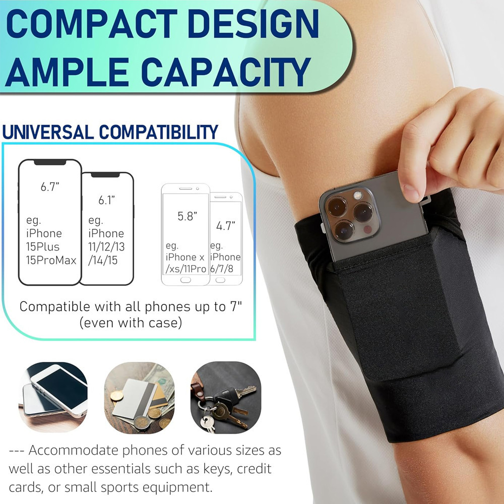 1PCS Sports Arm Bag Phone Holder for Running, Cell Phone Arm Bands ...