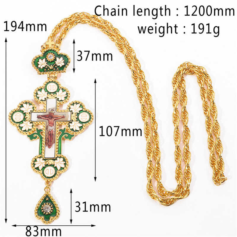 Pectoral Pendants Isang Isus Orthodox Church Crucifix Religious Icon ...