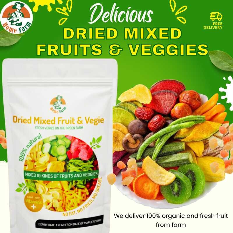 HomeFarm and Vegetables 10 uri Crispy Mixed Dried Fruits Maraming ...