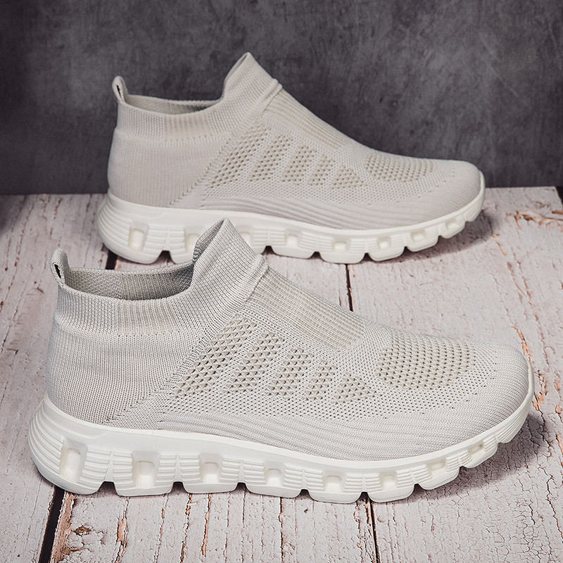 Couple Knit Sock Shoes Slip On Sneakers Men Women Casual Sport Shoes