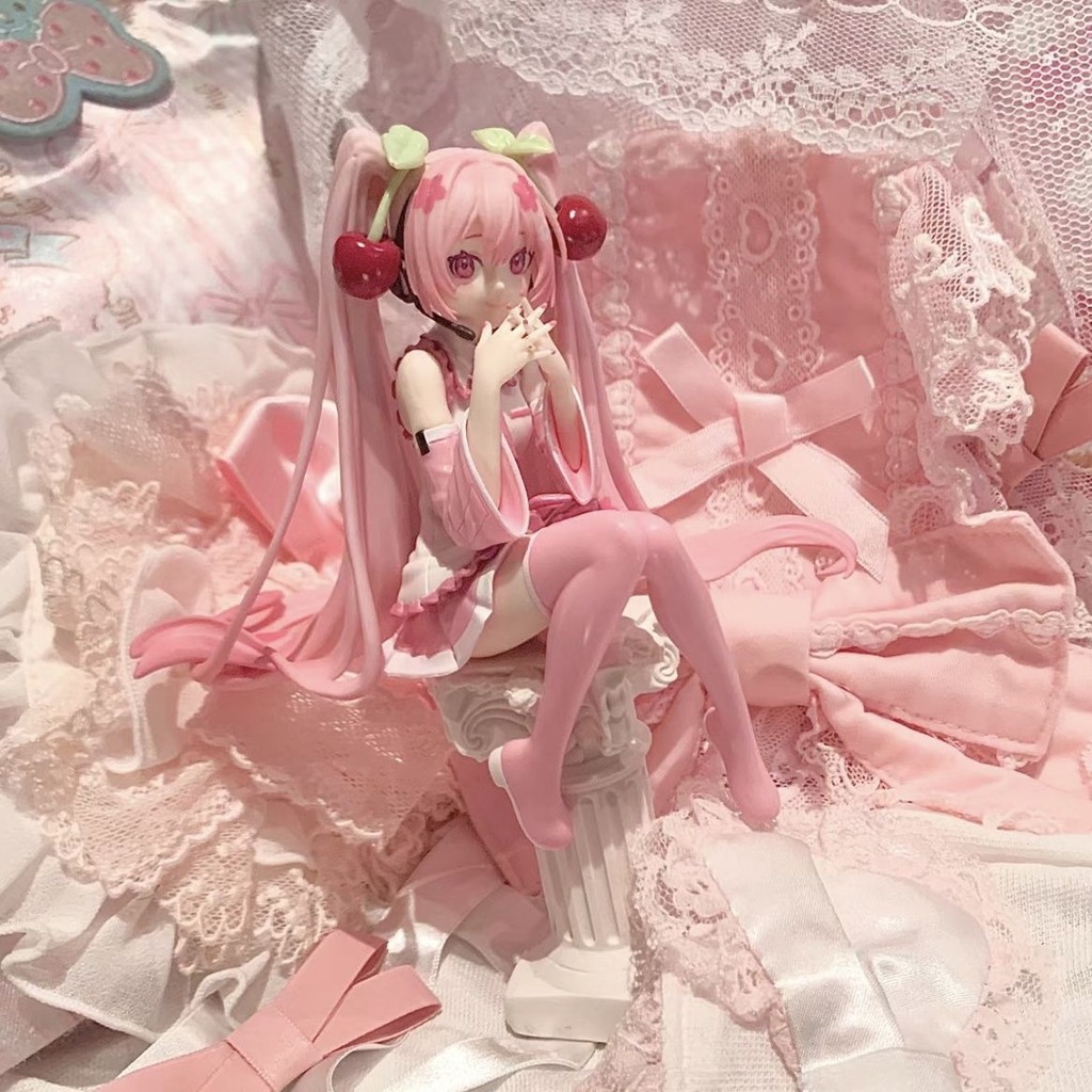 Hatsune Miku Figure Sitting Position Sakura Hatsune Two-dimensional ...