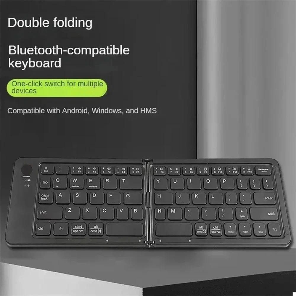 Mini Folding Keyboard Bluetooth Wireless Portable Universal Foldable ...