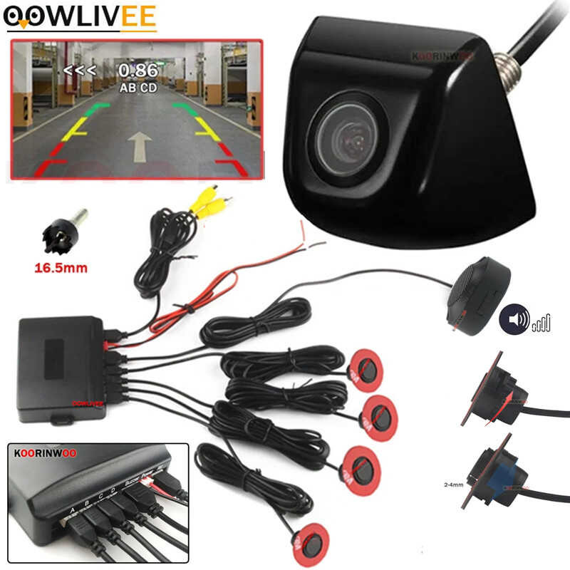 Parktronic Sensors Cars Electronic Accessories 4 Back Radar Detection ...