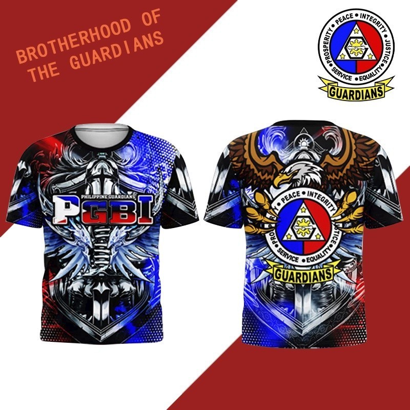 PGBI Guardian Brotherhood Men's T-Shirt Fully Sublimated Guardian 3D T ...