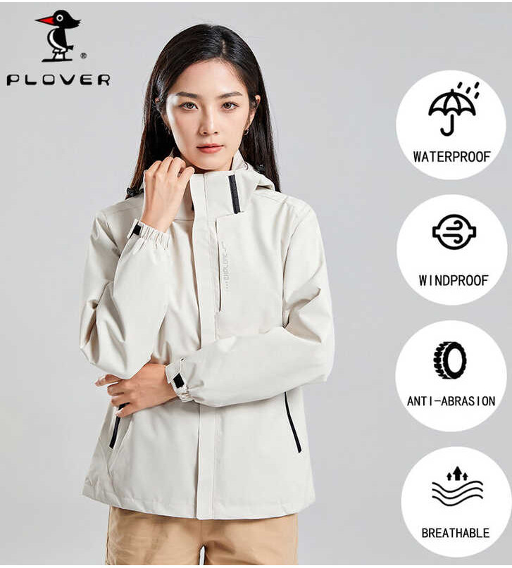 Walang Jacket Tubig PLOVER Windbreaker Jacket Para Sa Mga Kababaihan Sa ...
