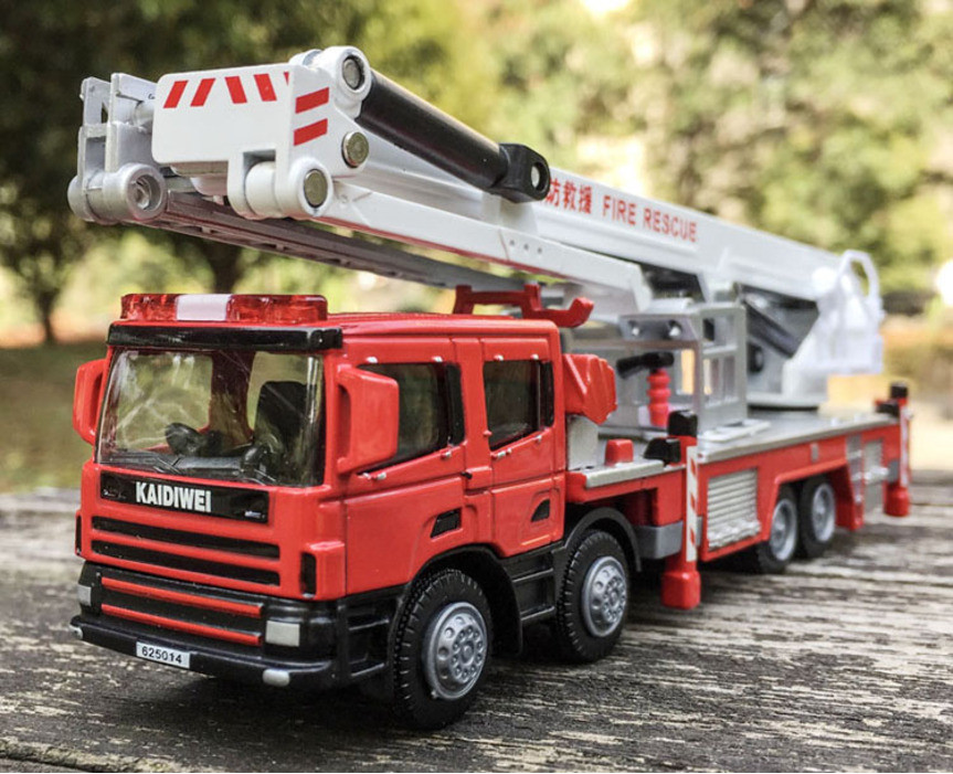 1:50 Alloy ☆ Engineering Vehicles,High Simulation Fire Truck,Fire ...