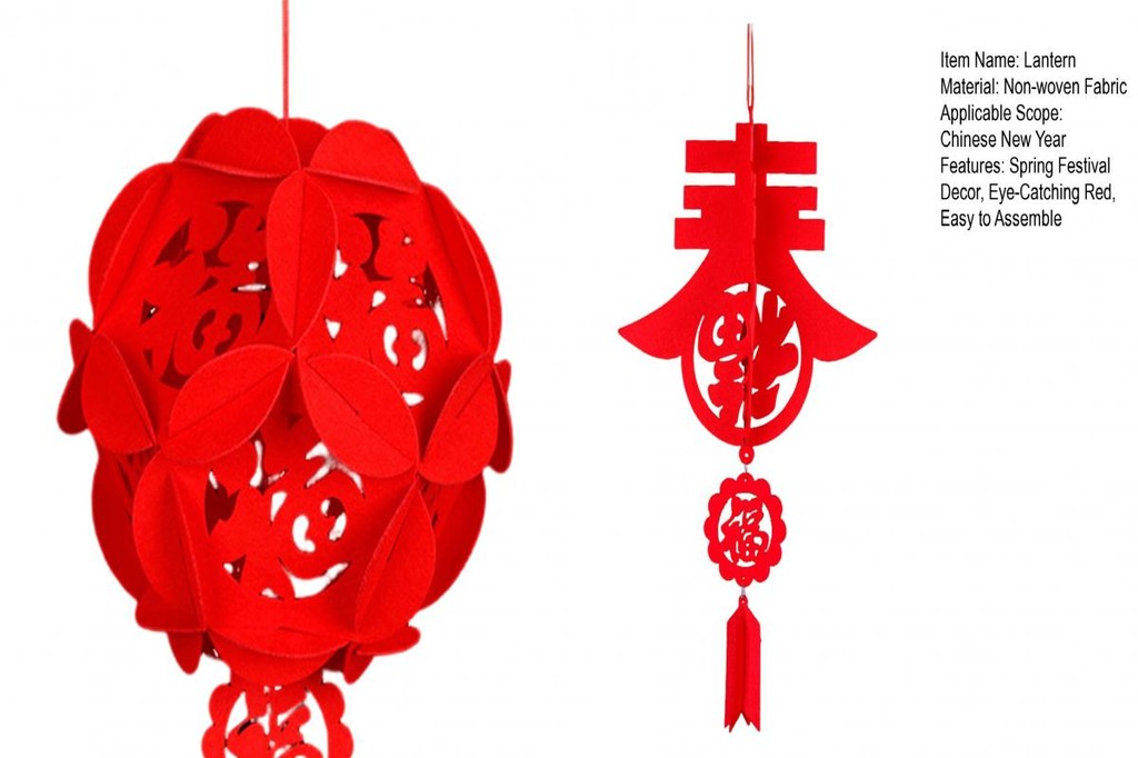 Chinese New Year Decorations Good Luck Lantern Traditional Diy Lantern ...